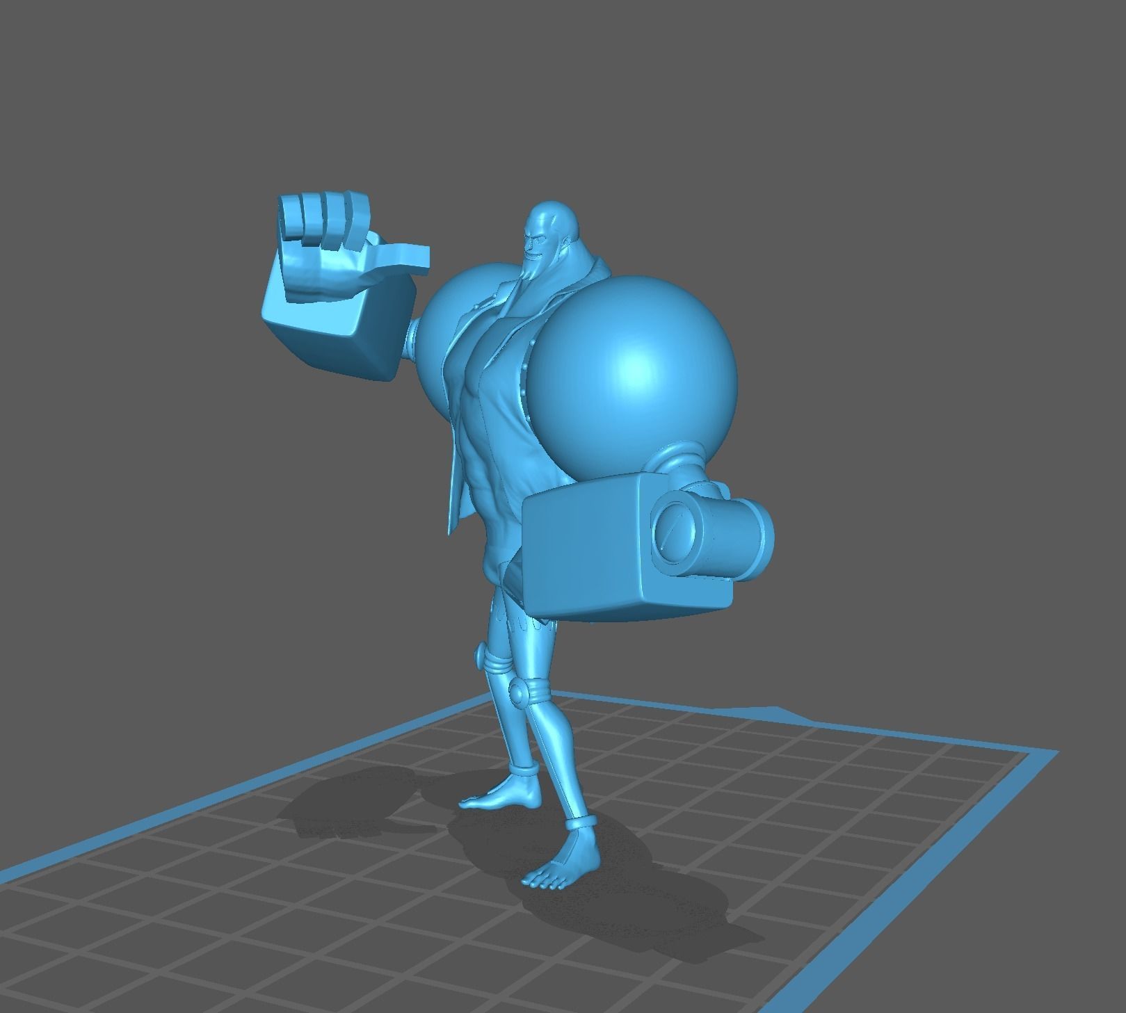 Franky time skip - One Piece 3D print model 3D model 3D printable ...