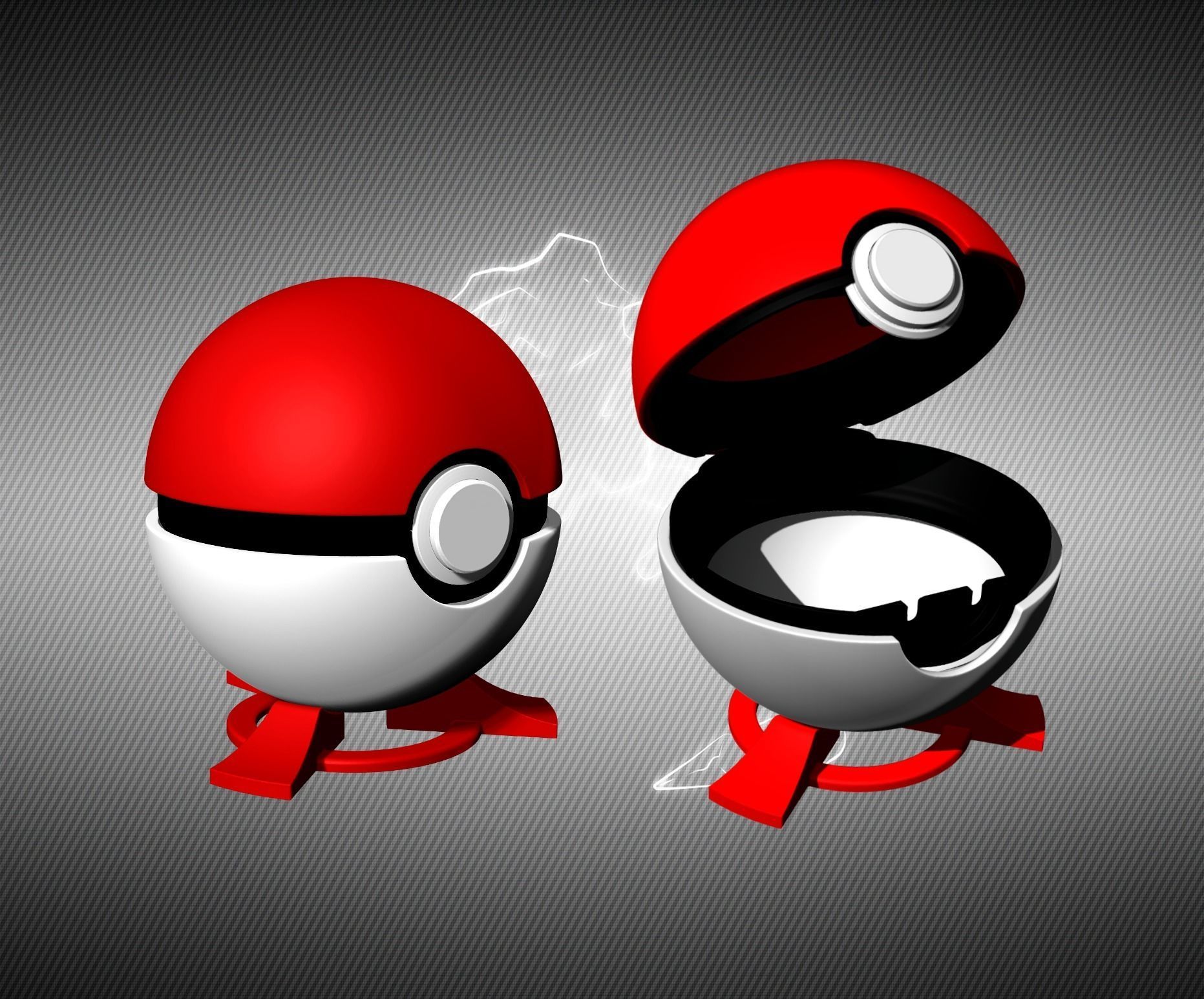 Pokeball Classic Functional Pokemon free 3D model 3D printable | CGTrader