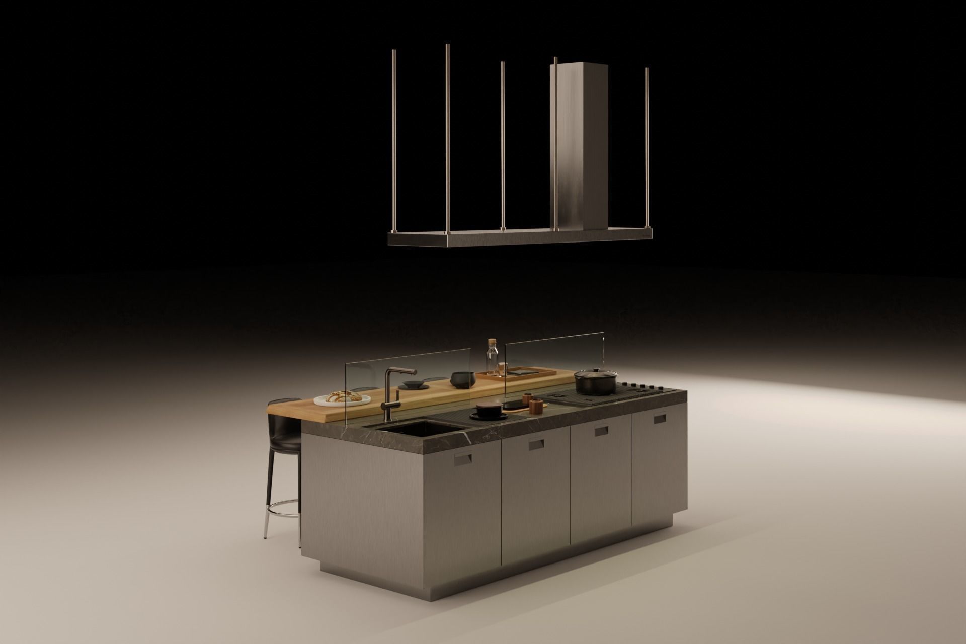 Arclinea - Italia - 2 x Kitchen Island 3D model | CGTrader
