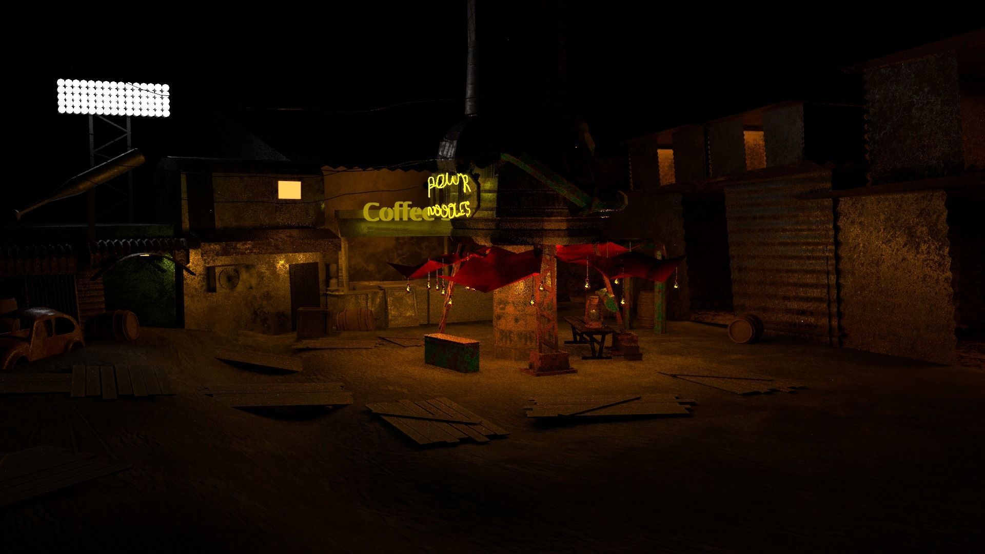 Old Coffee hut Fallout free VR / AR / low-poly 3D model | CGTrader