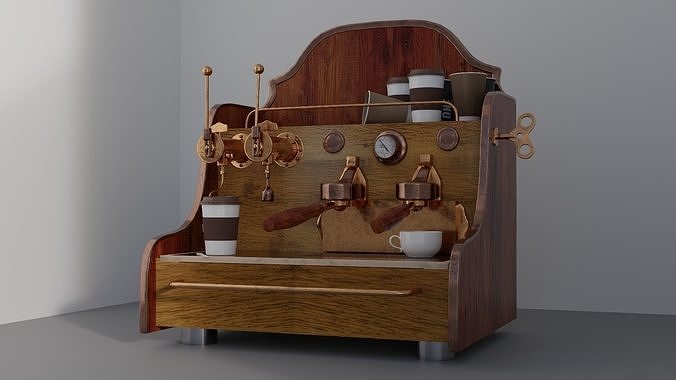 Vintage coffee machine 3D model | CGTrader