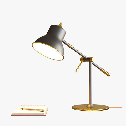 3D model Traditional Table Lamp in Modern Look VR / AR / low-poly ...