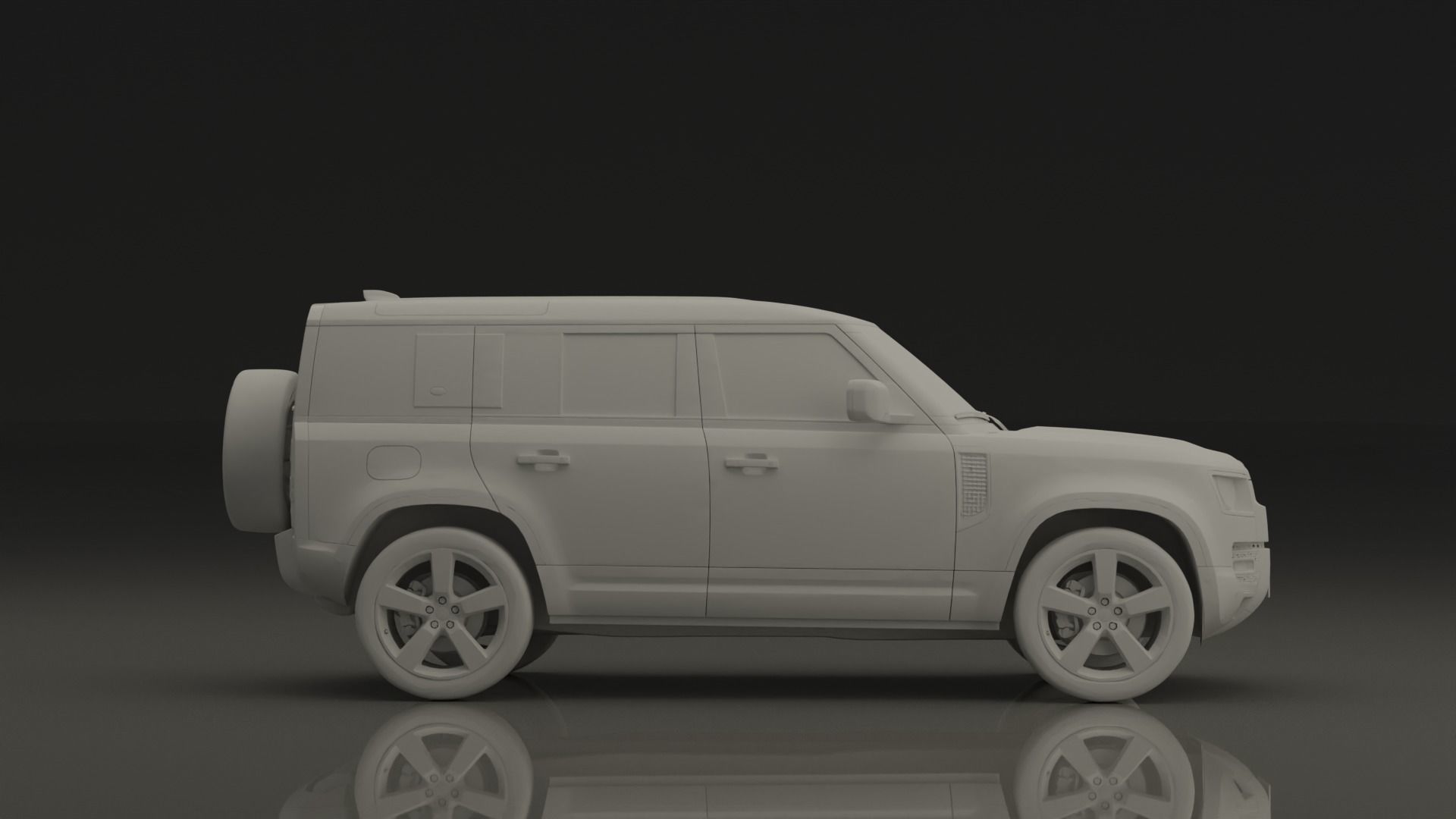 Land Rover Defender 110 3D model rigged | CGTrader