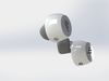 A pair of Bluetooth headsets modeled using SOLIDWORKS 3D model 3D ...
