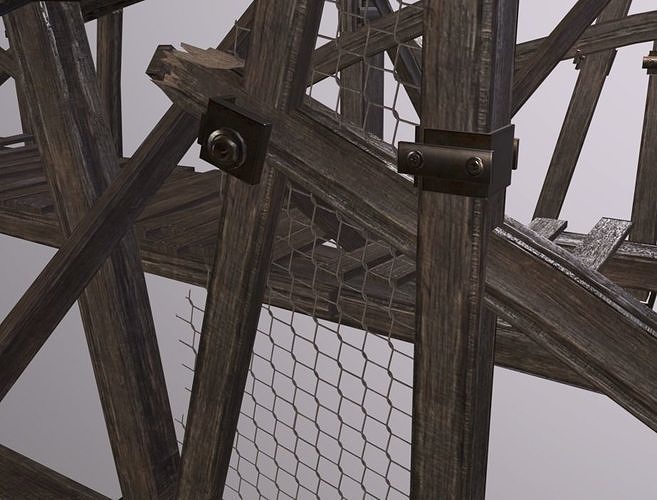 3D model Broken Bridge VR / AR / low-poly | CGTrader
