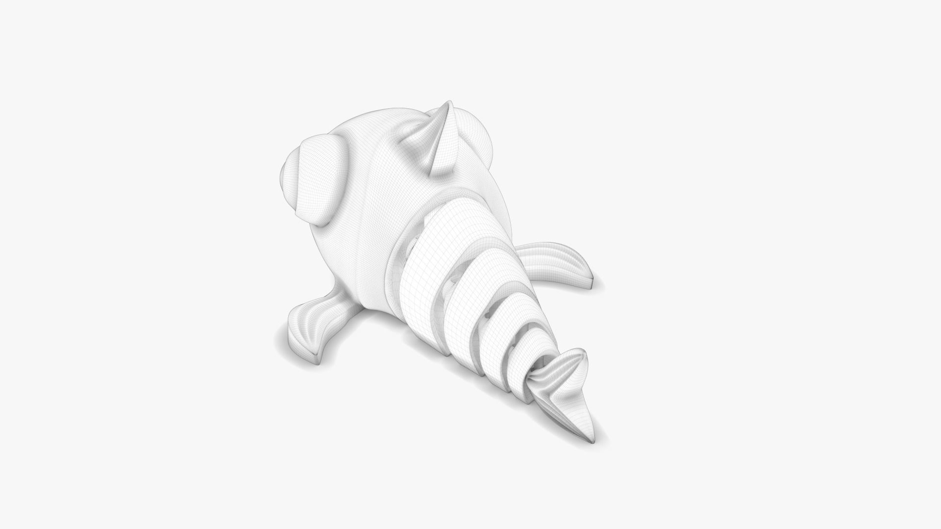 Articulated Fish 3D model 3D printable | CGTrader