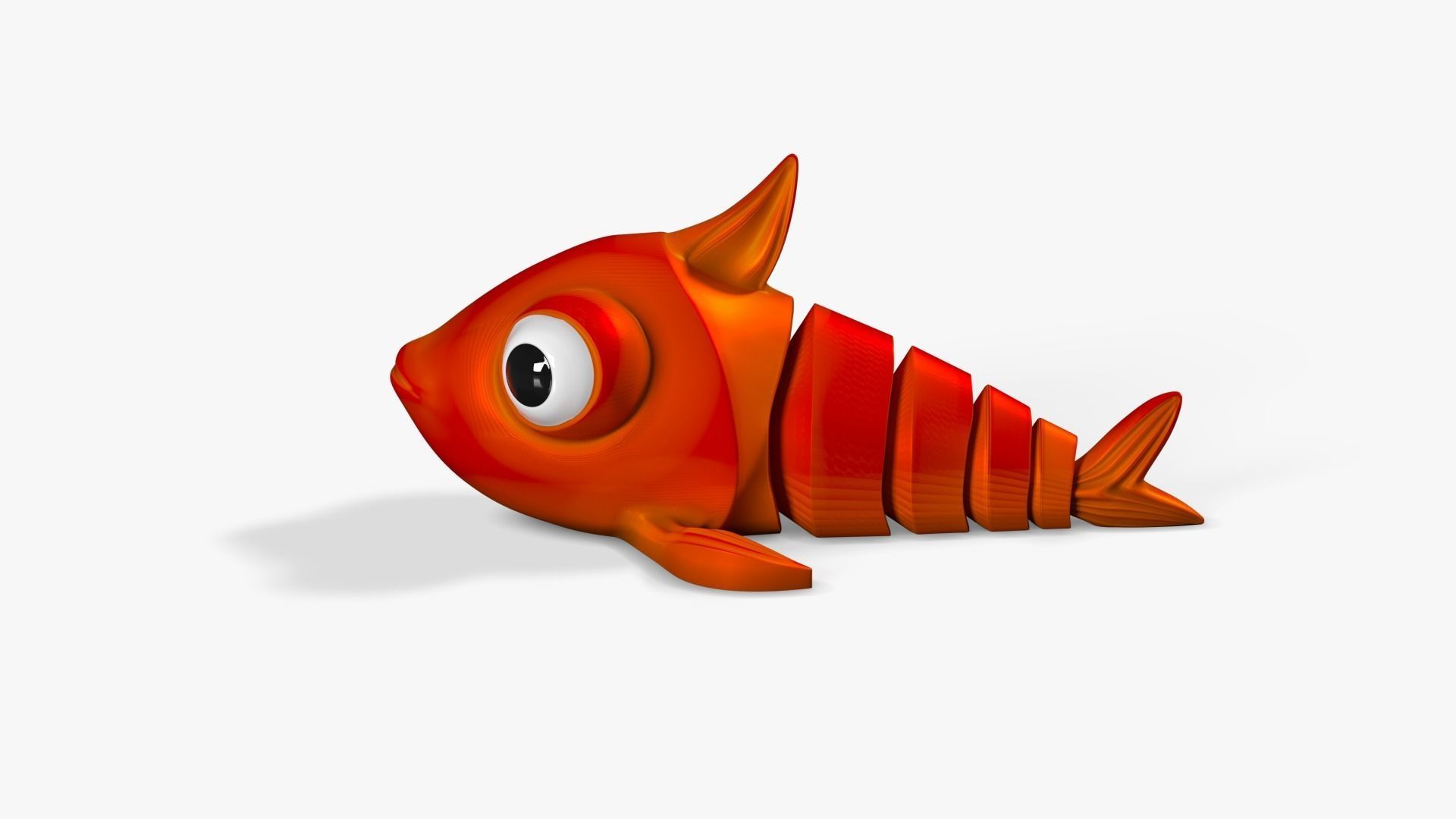 Articulated Fish 3D model 3D printable | CGTrader