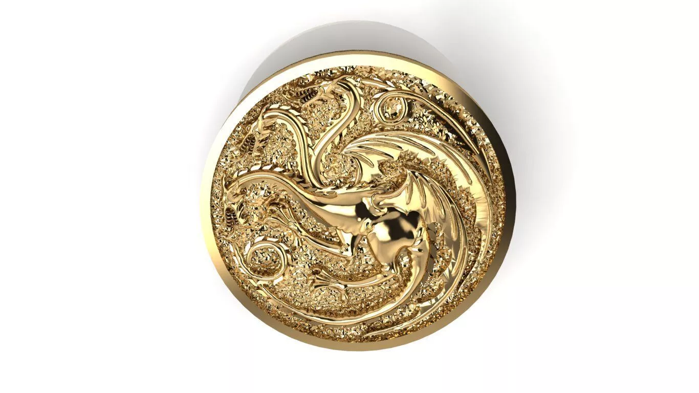Epic Dragon Medallion Relief 3D model 3D printable | CGTrader