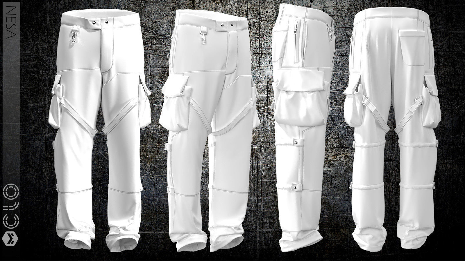 Mens Pants 3D model | CGTrader