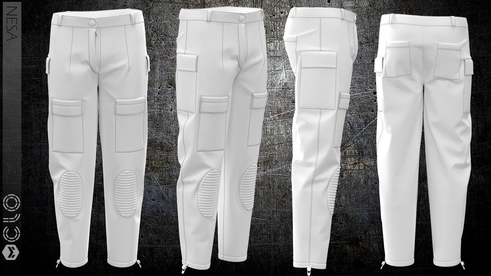 Mens Pants 3D model | CGTrader