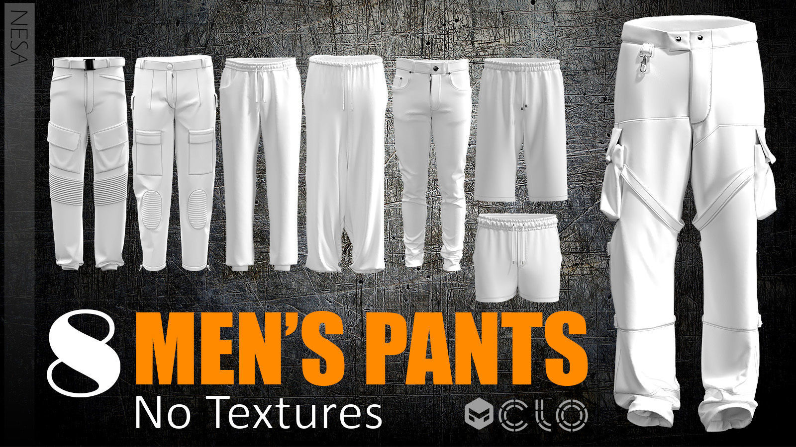 Mens Pants 3D model | CGTrader