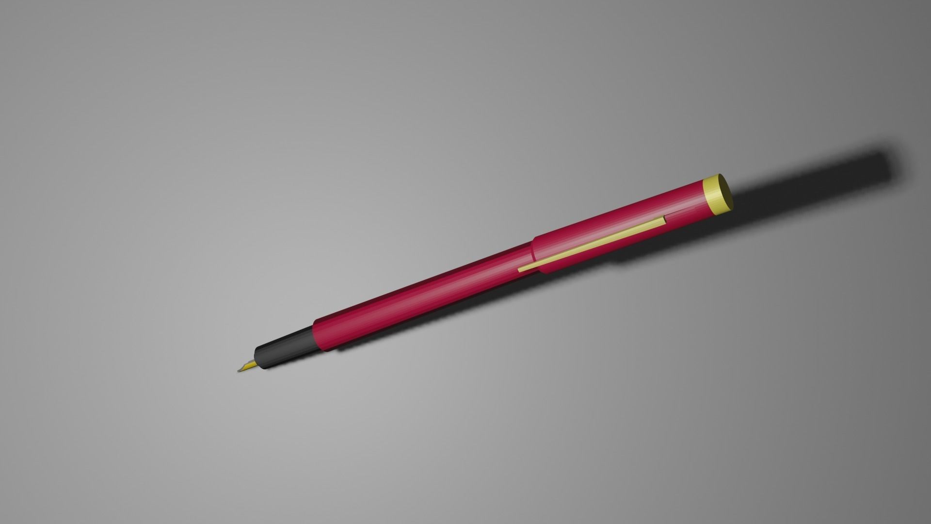 3D model 3d model of a pen VR / AR / low-poly | CGTrader