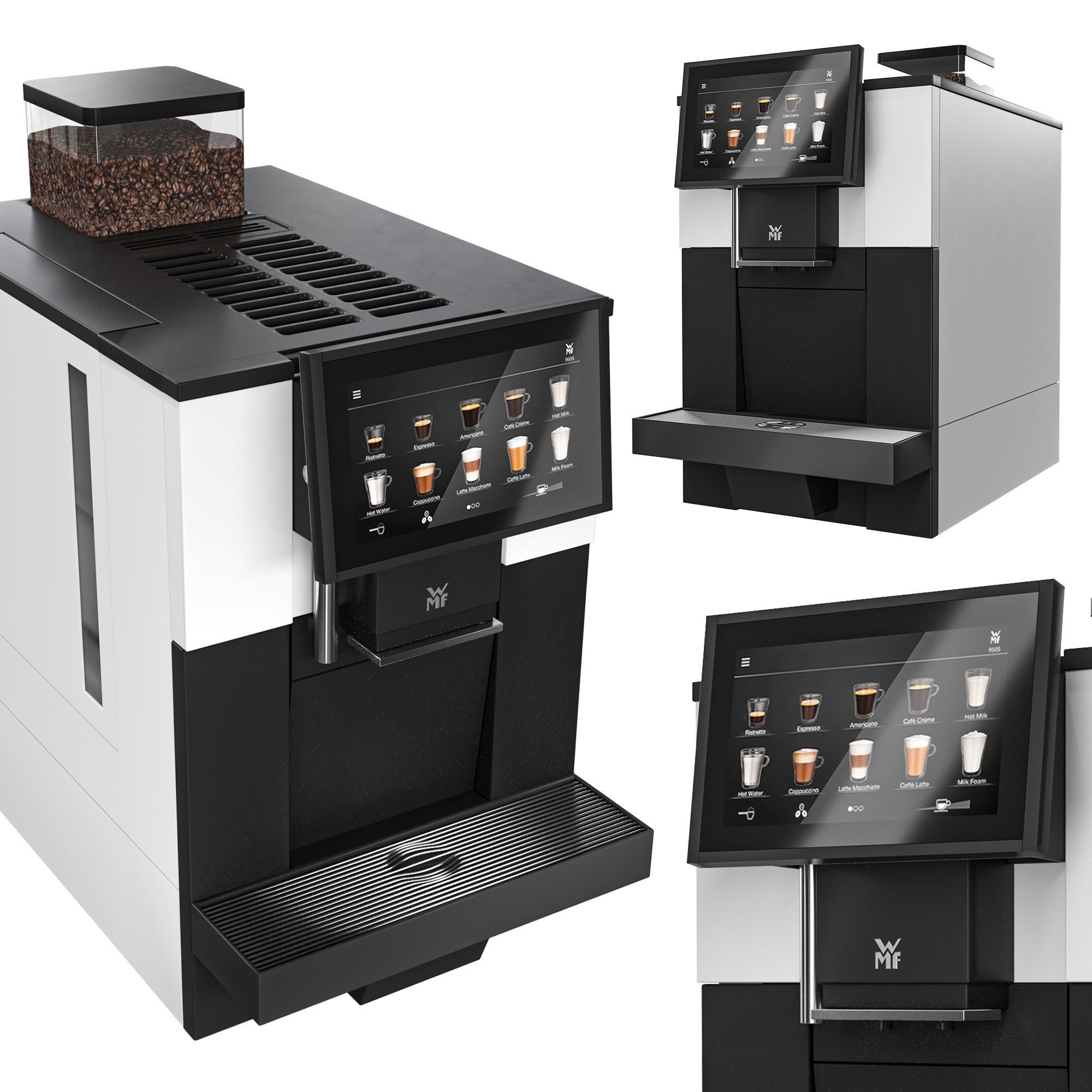 wmf coffee machines collection 3D model | CGTrader