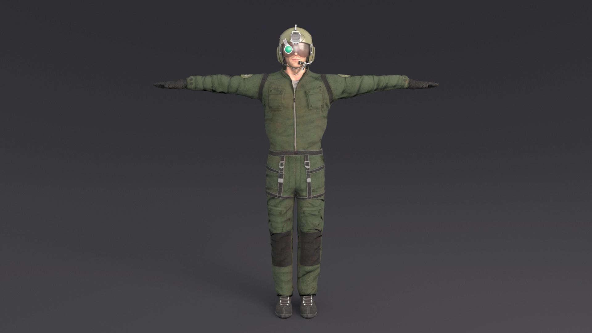 3D model Pilot Rigged VR / AR / low-poly | CGTrader