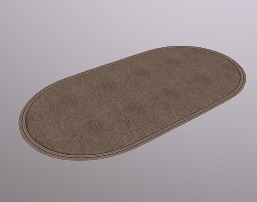 3D model Apartment Rug VR / AR / low-poly | CGTrader