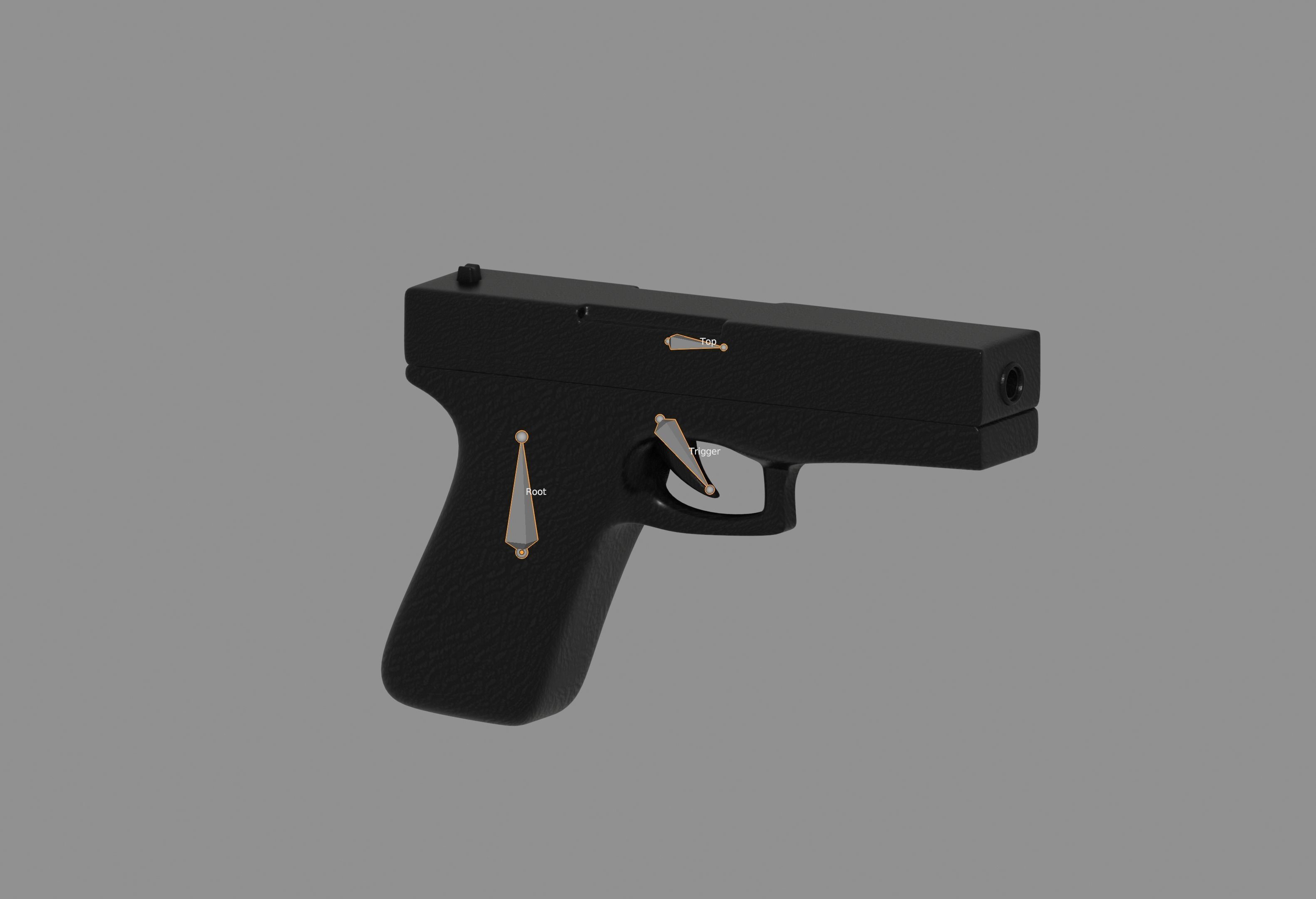 Pistol Gun 3D model rigged | CGTrader