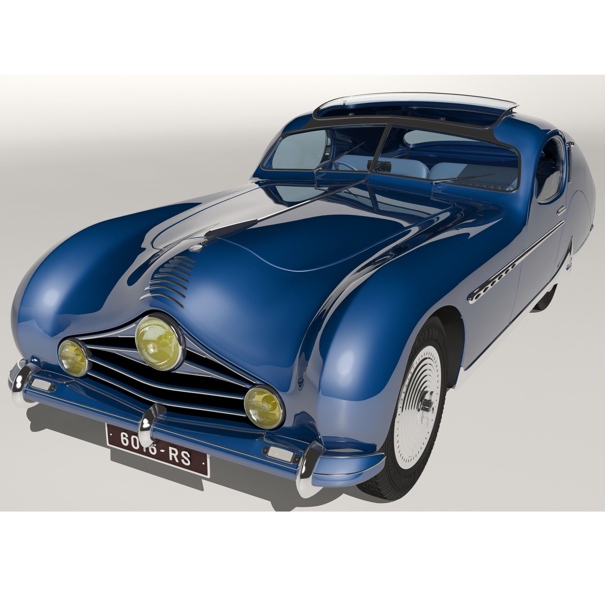 Talbot Lago T26 Grand Sport Figoni Fast Back Coupe 3D model | CGTrader