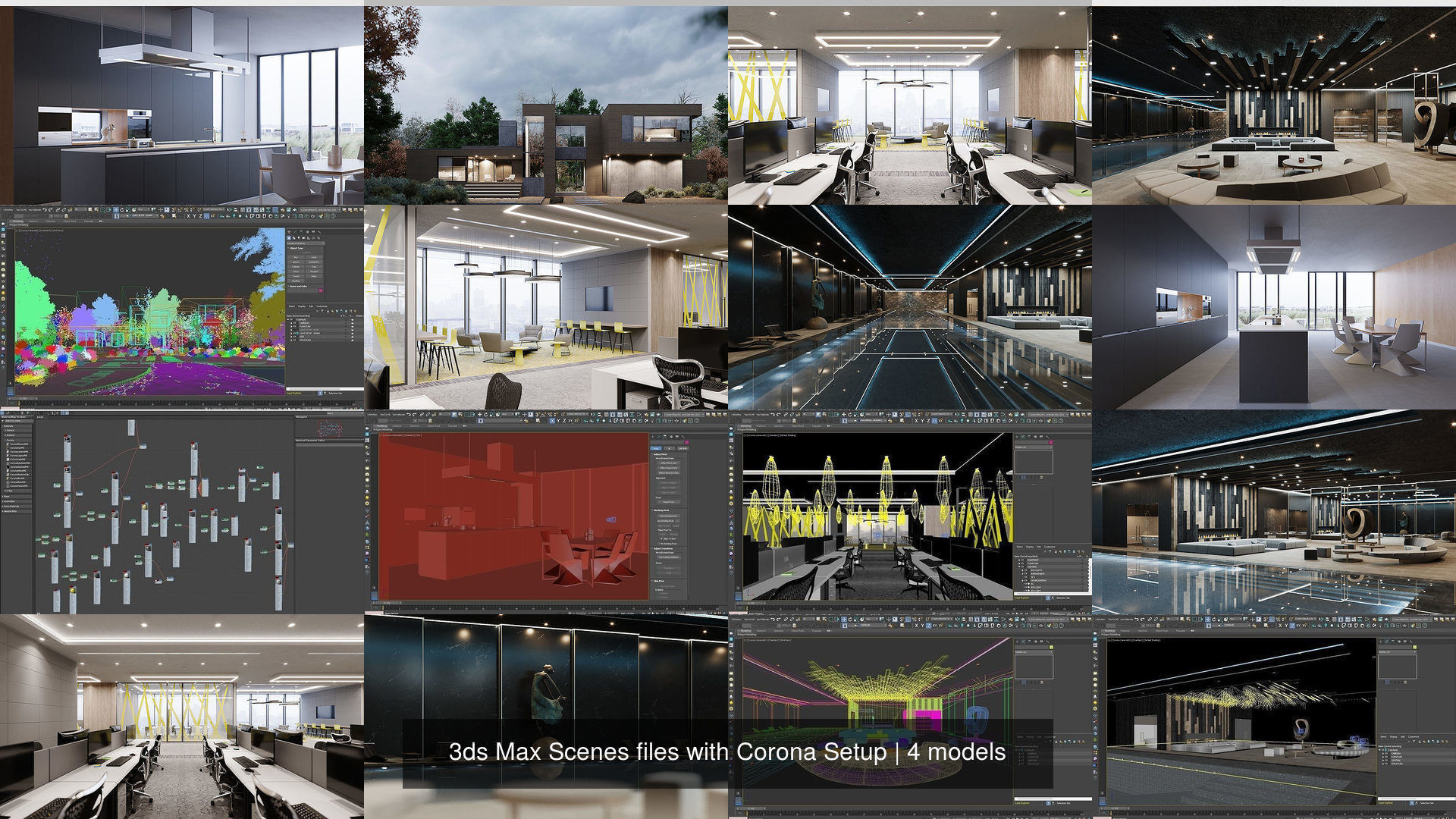 3ds Max Scenes files with Corona Setup 3D Model Collection | CGTrader
