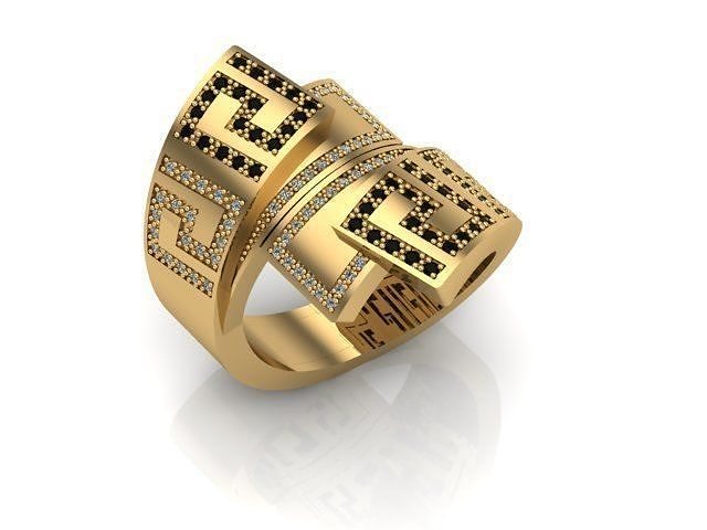 Ring Versace 7 3D model 3D printable | CGTrader