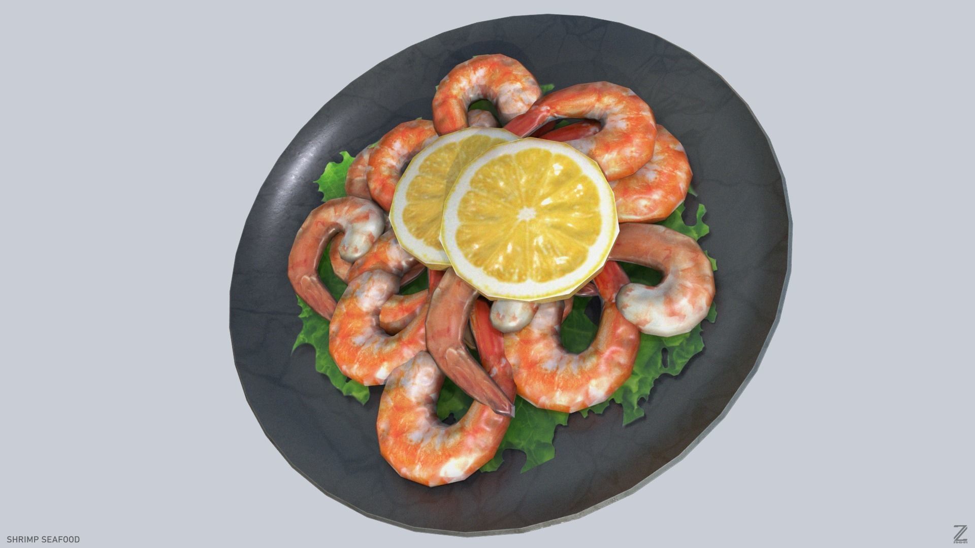 3D model Shrimp seafood VR / AR / low-poly | CGTrader
