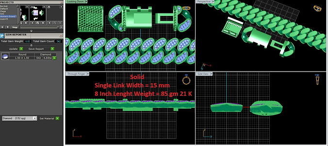 Cubic Diamond Chain 4 3D model 3D printable | CGTrader