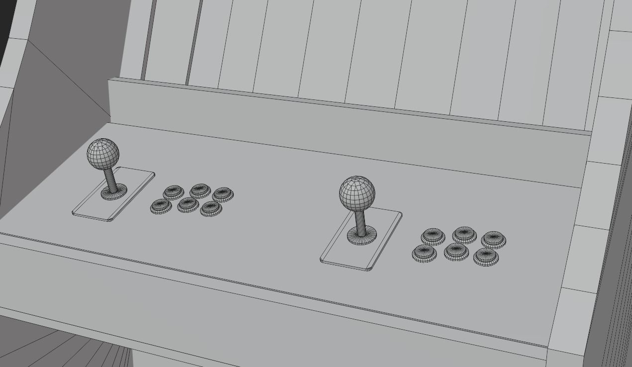 3D model Arcade Machine angel girls and demons theme gaming game ready ...