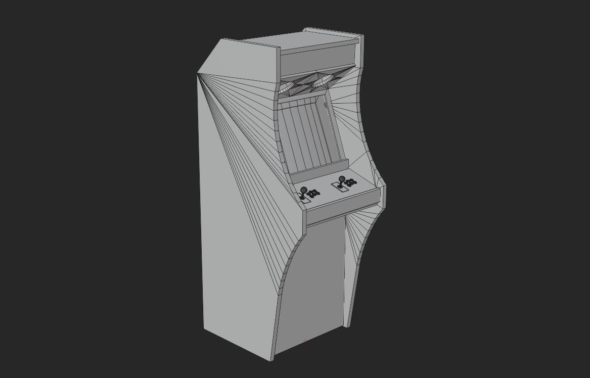 3D model Arcade Machine angel girls and demons theme gaming game ready ...