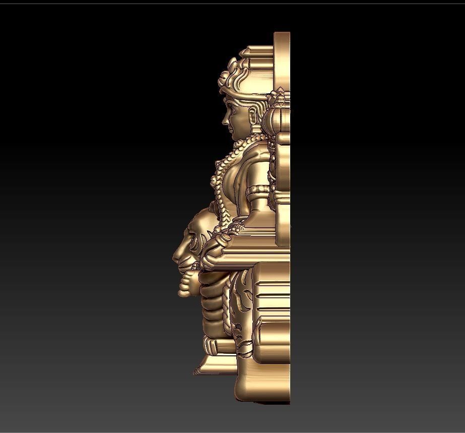 DURGA DEVI PENDENT 3D model 3D printable | CGTrader