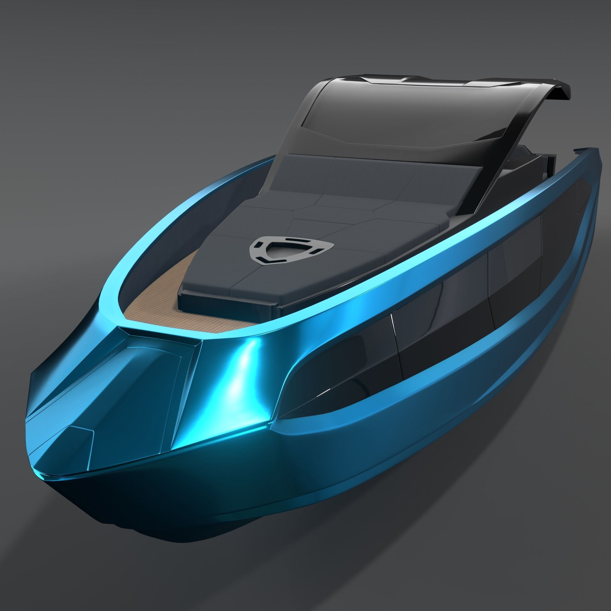 Tecnomar 63 motor yacht speedboat 3D model | CGTrader
