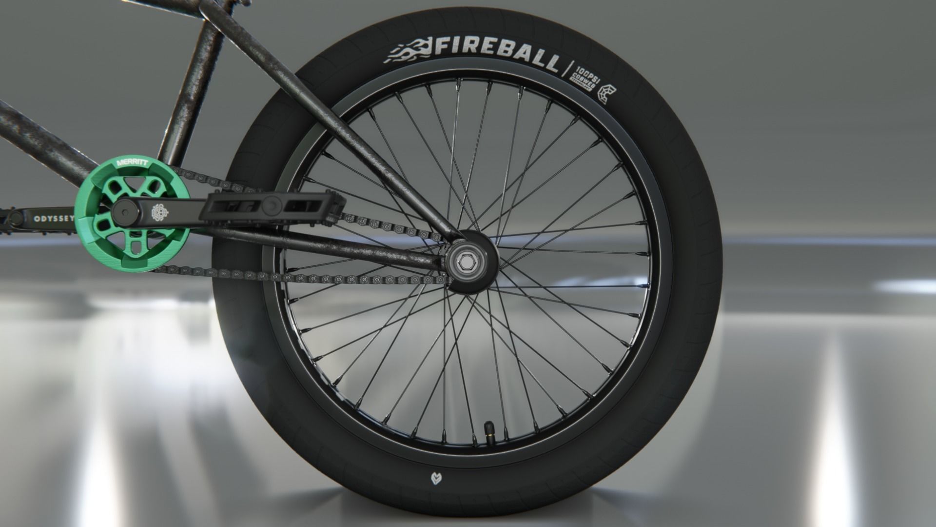 Realistic BMX Bike Bicycle BSD CULT ODYSSEY Street Dirt Skate free 3D ...