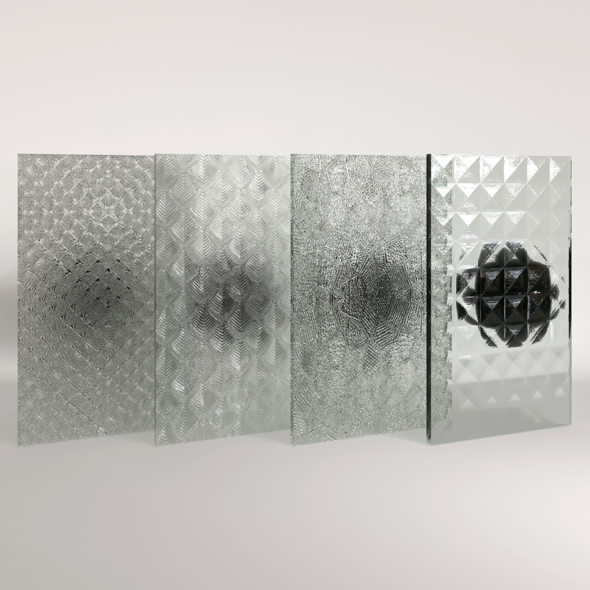 Fluted Glass Texture | CGTrader