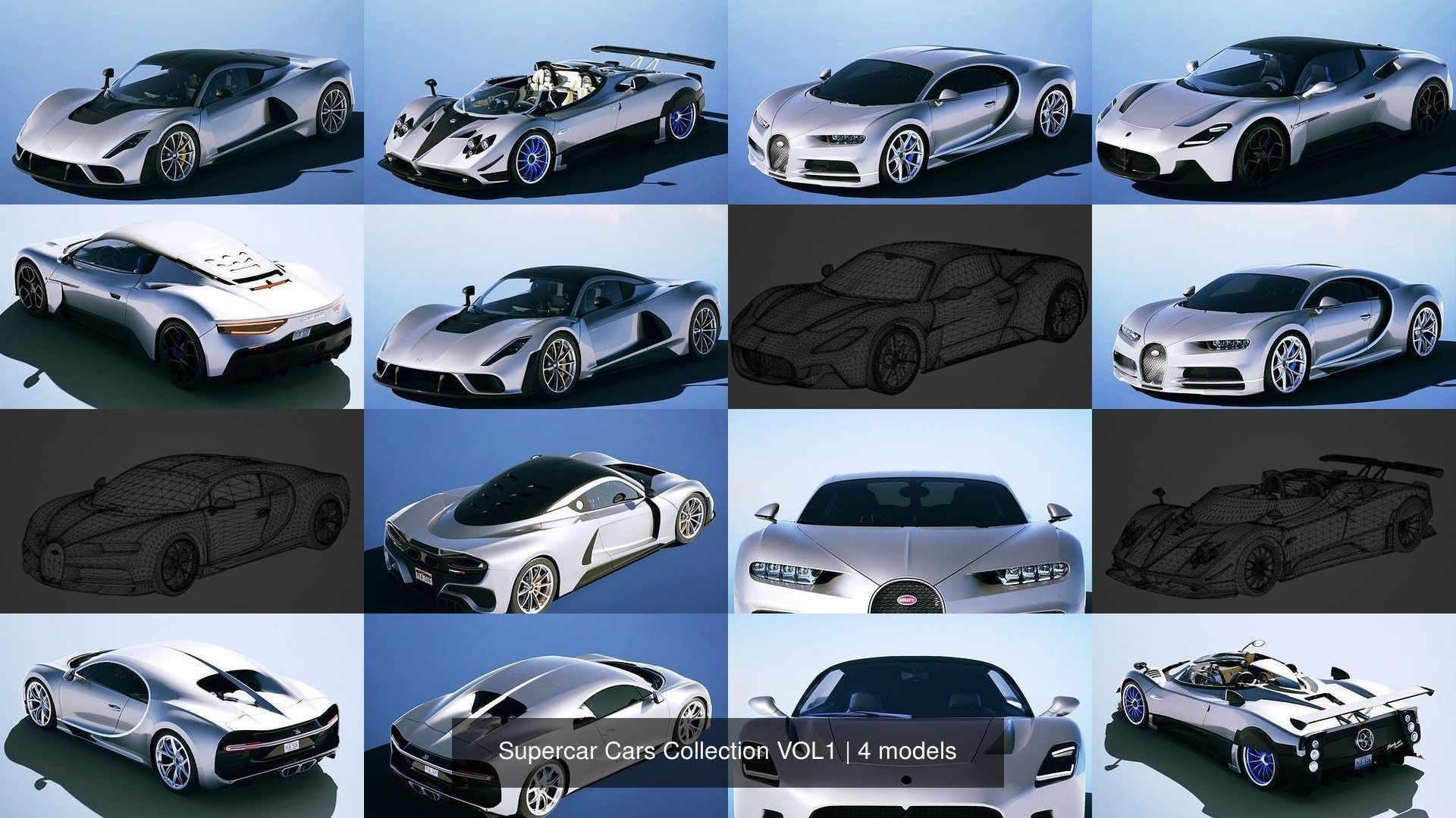 Supercar Cars Collection VOL1 VR / AR / low-poly | CGTrader