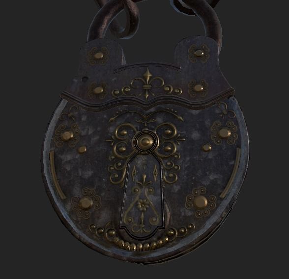 3D model Cage Big Lock VR / AR / low-poly | CGTrader