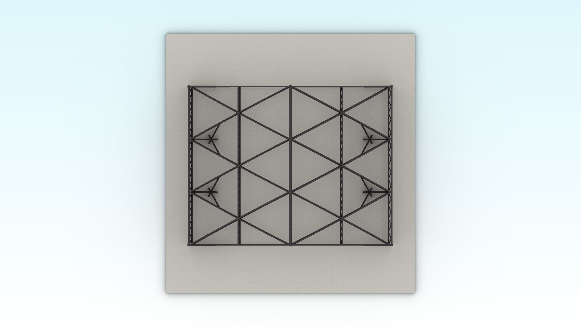 Truss beam - Cylindrical roof model 3D model | CGTrader