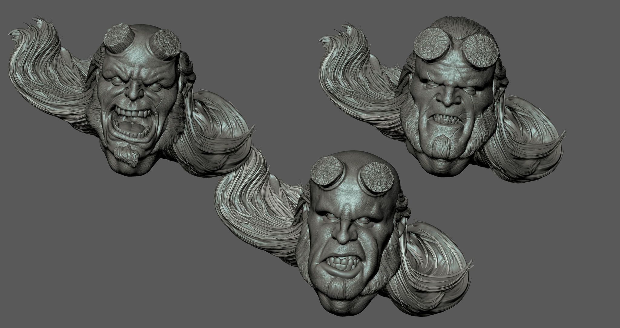 Hellboy 3D model 3D printable | CGTrader