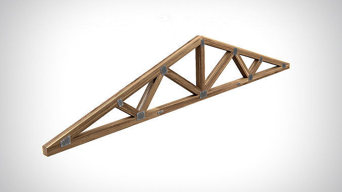 3D model Wooden Truss Multi Panel PBR VR / AR / low-poly | CGTrader