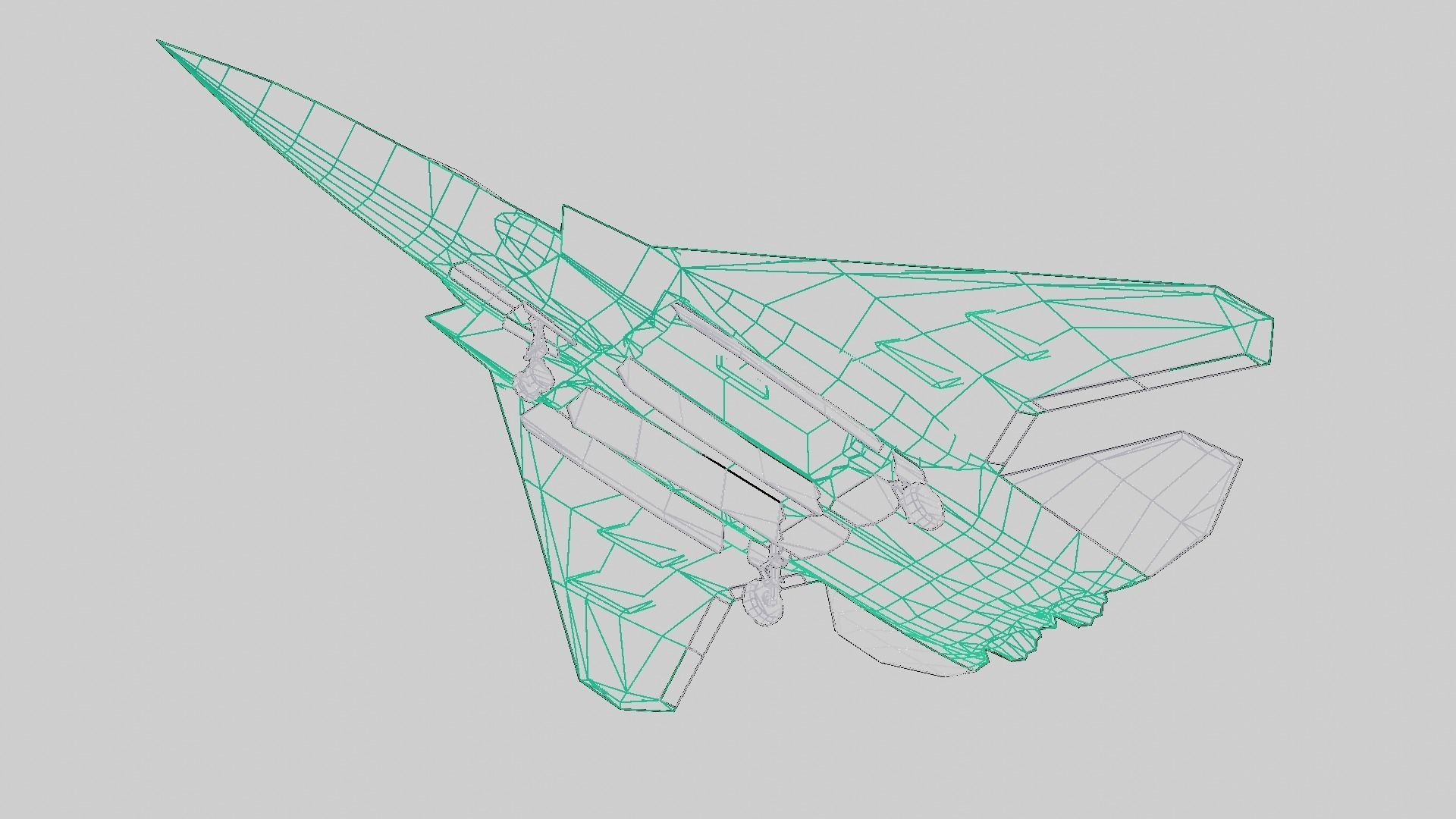 3D model FCAS -French Concept fighter jet VR / AR / low-poly | CGTrader