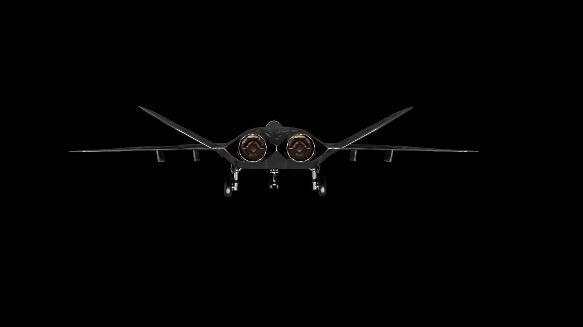 3D model FCAS -French Concept fighter jet VR / AR / low-poly | CGTrader