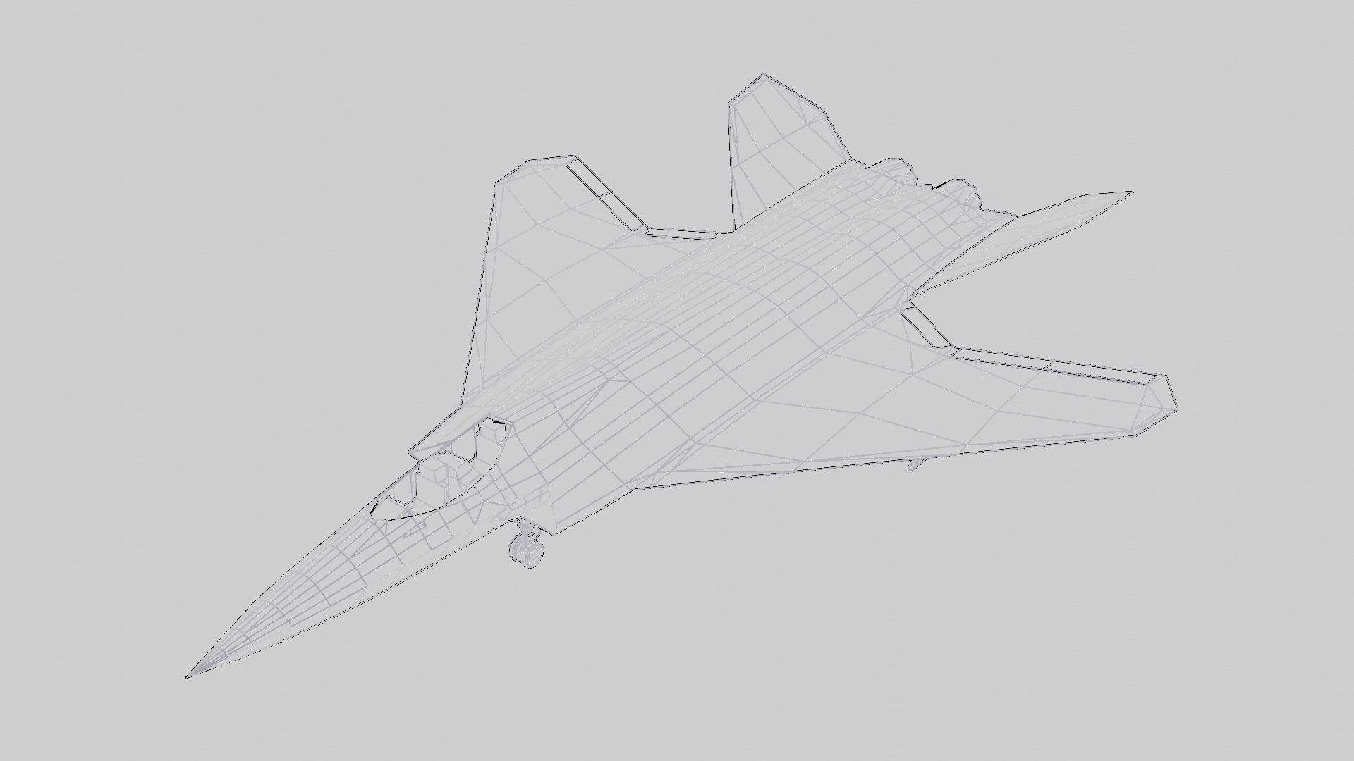 3D model FCAS -French Concept fighter jet VR / AR / low-poly | CGTrader