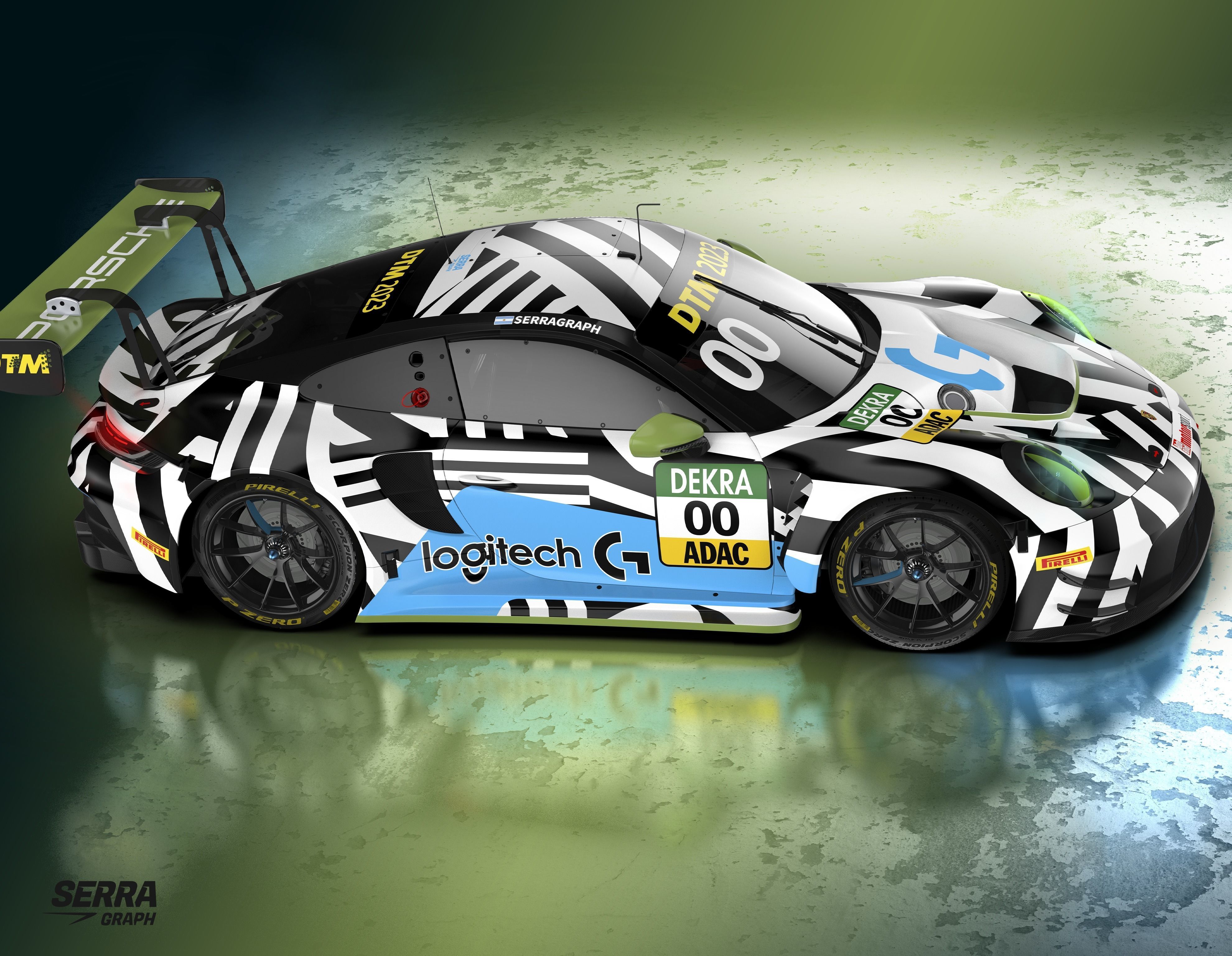 PORSCHE GT3 RS CUP 2023 3D model rigged | CGTrader