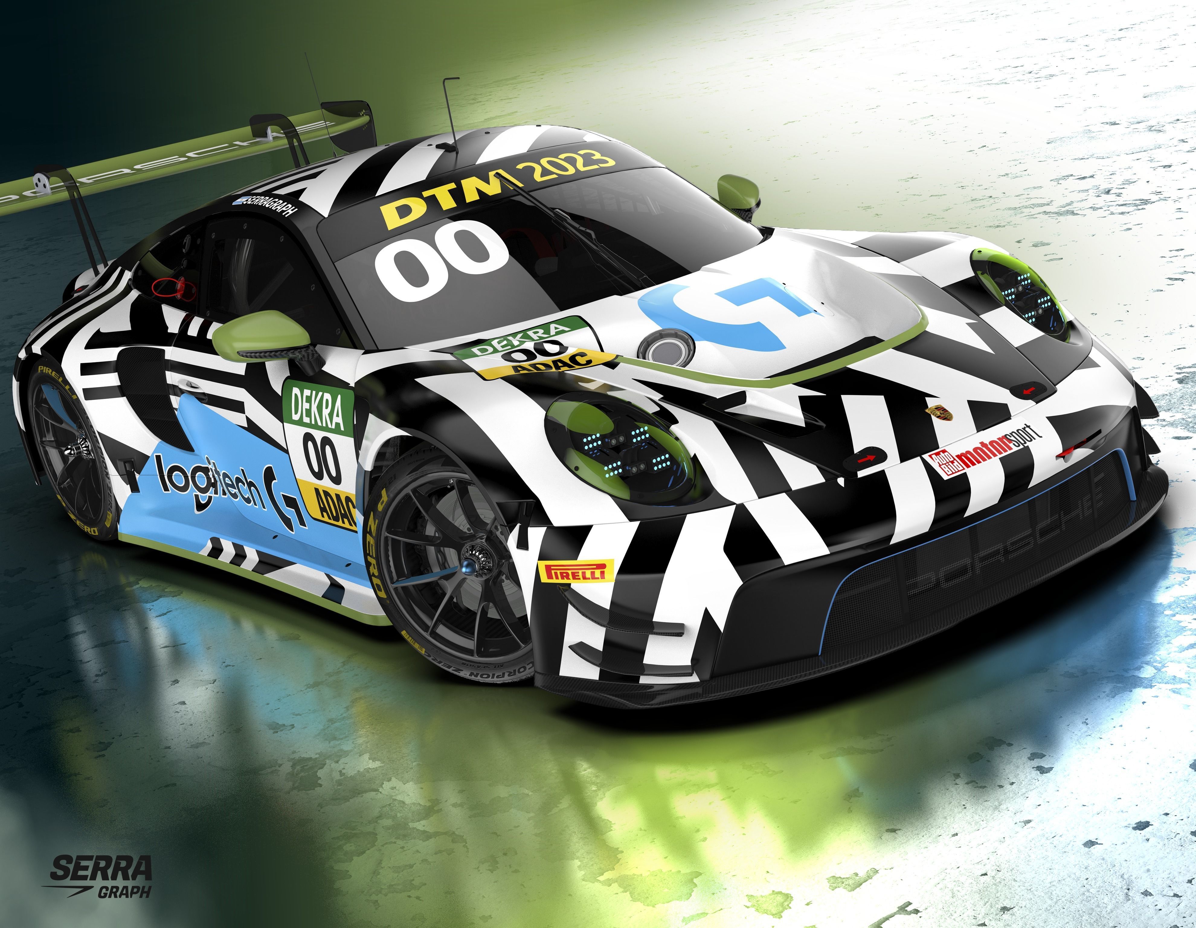 PORSCHE GT3 RS CUP 2023 3D model rigged | CGTrader