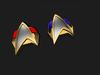 Star trek Combadge 3D model 3D printable | CGTrader