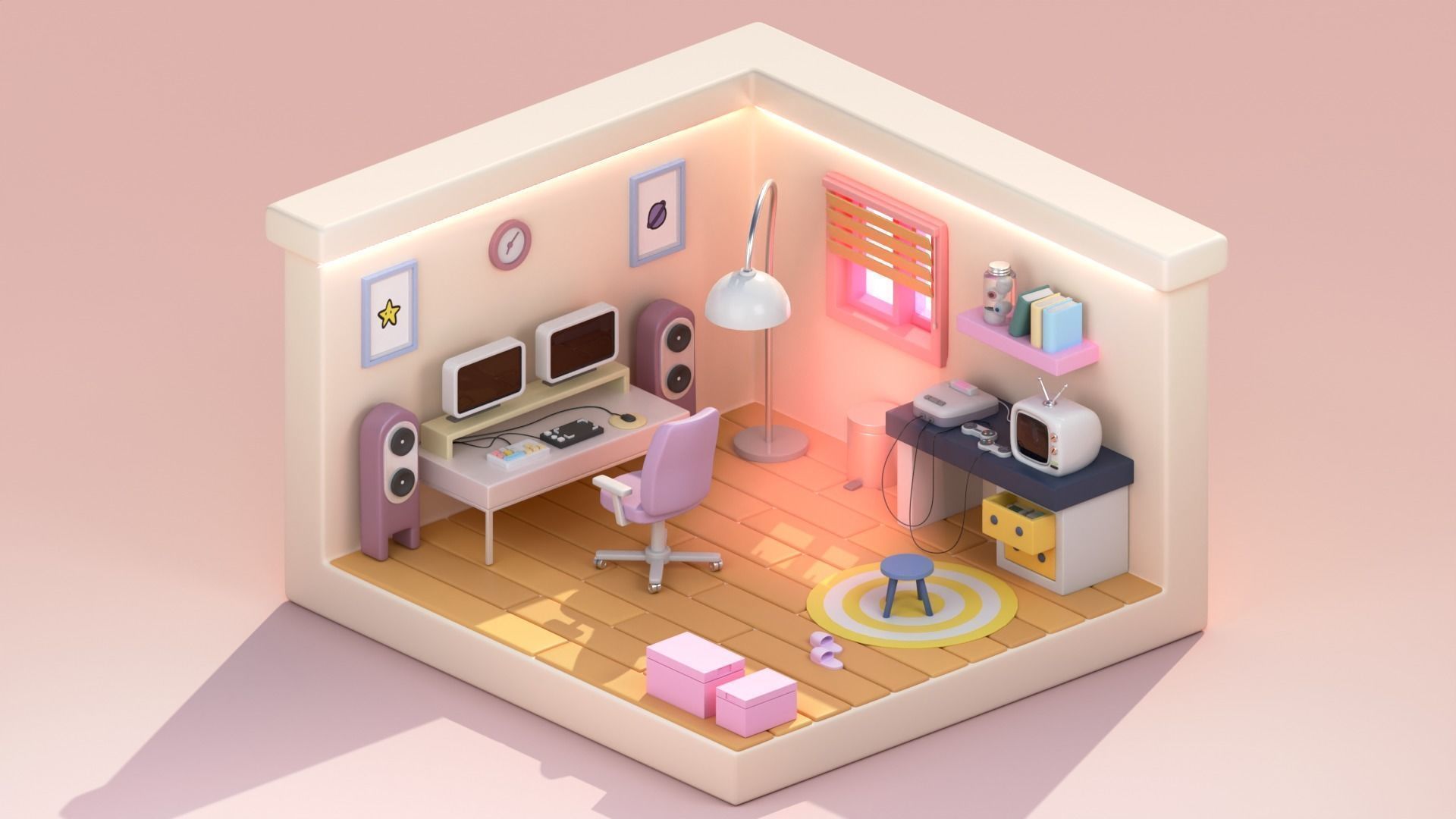 STUDIO ENVIRONMENT FOR YOUR MODELS - READ THE DESCRIPTION 3D model ...
