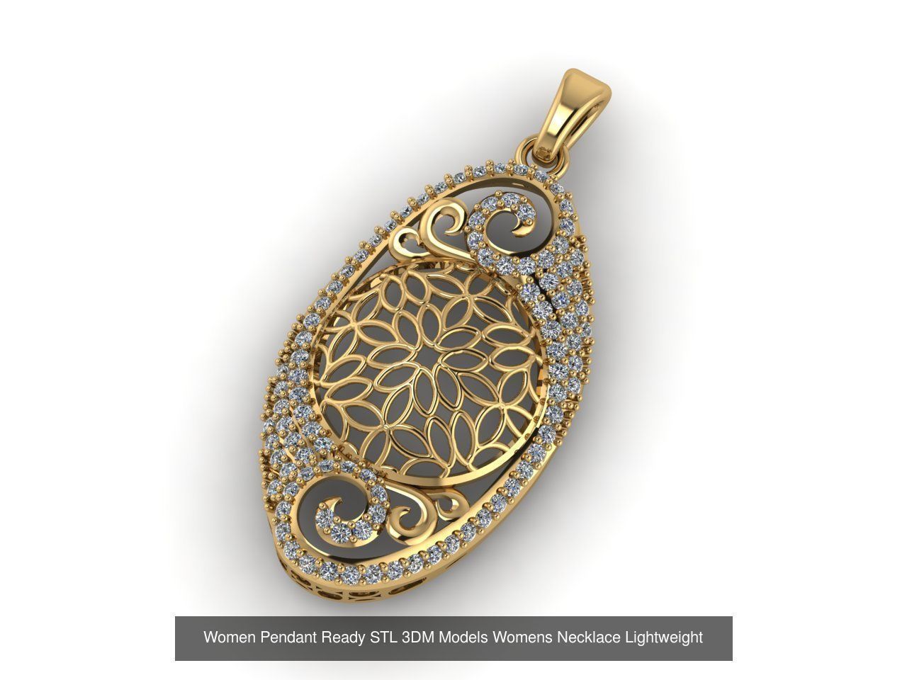53 Files - Women Pendant Ready STL 3DM Models Womens Necklace 3D 3D ...