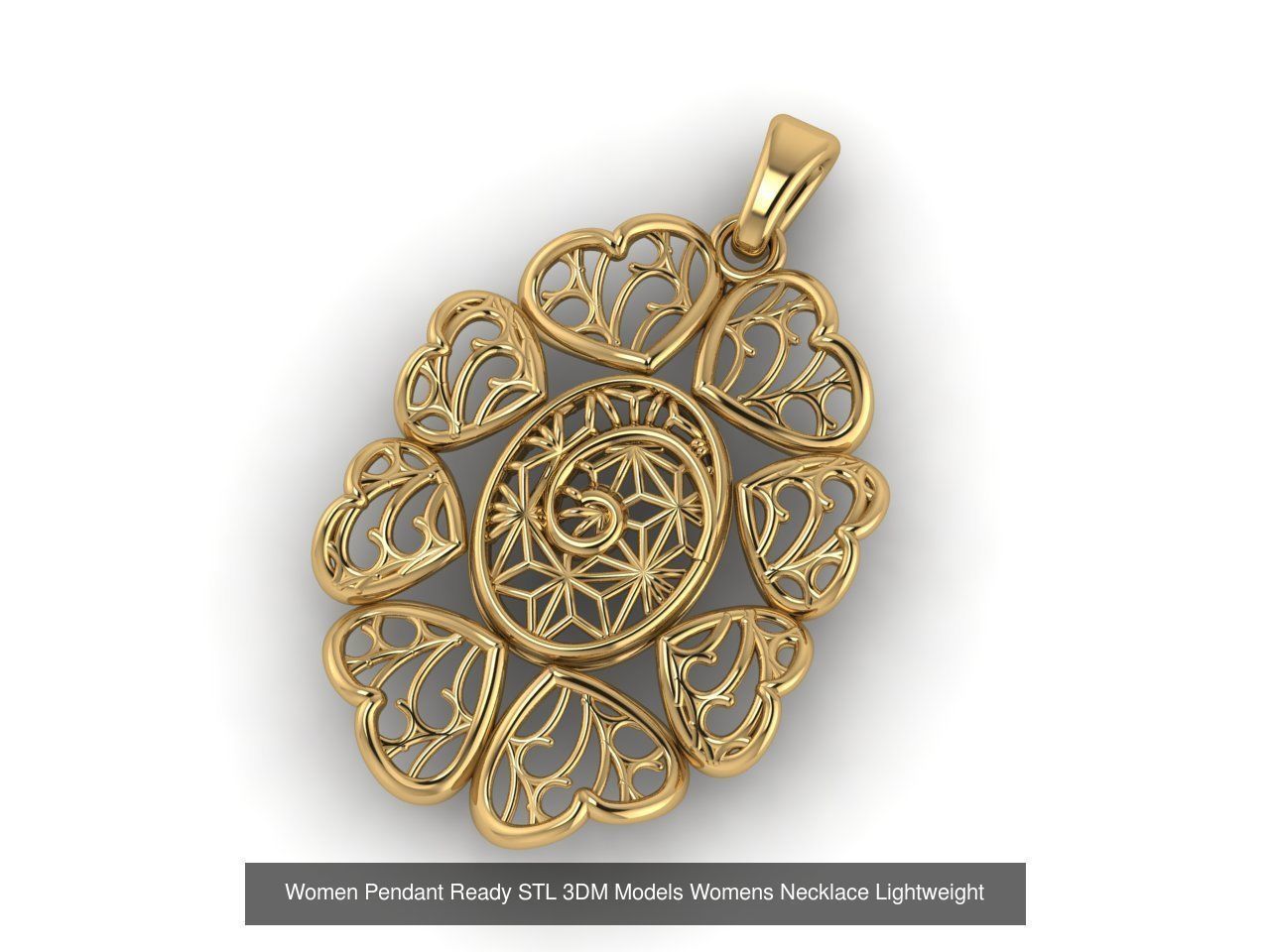 53 Files - Women Pendant Ready STL 3DM Models Womens Necklace 3D 3D ...