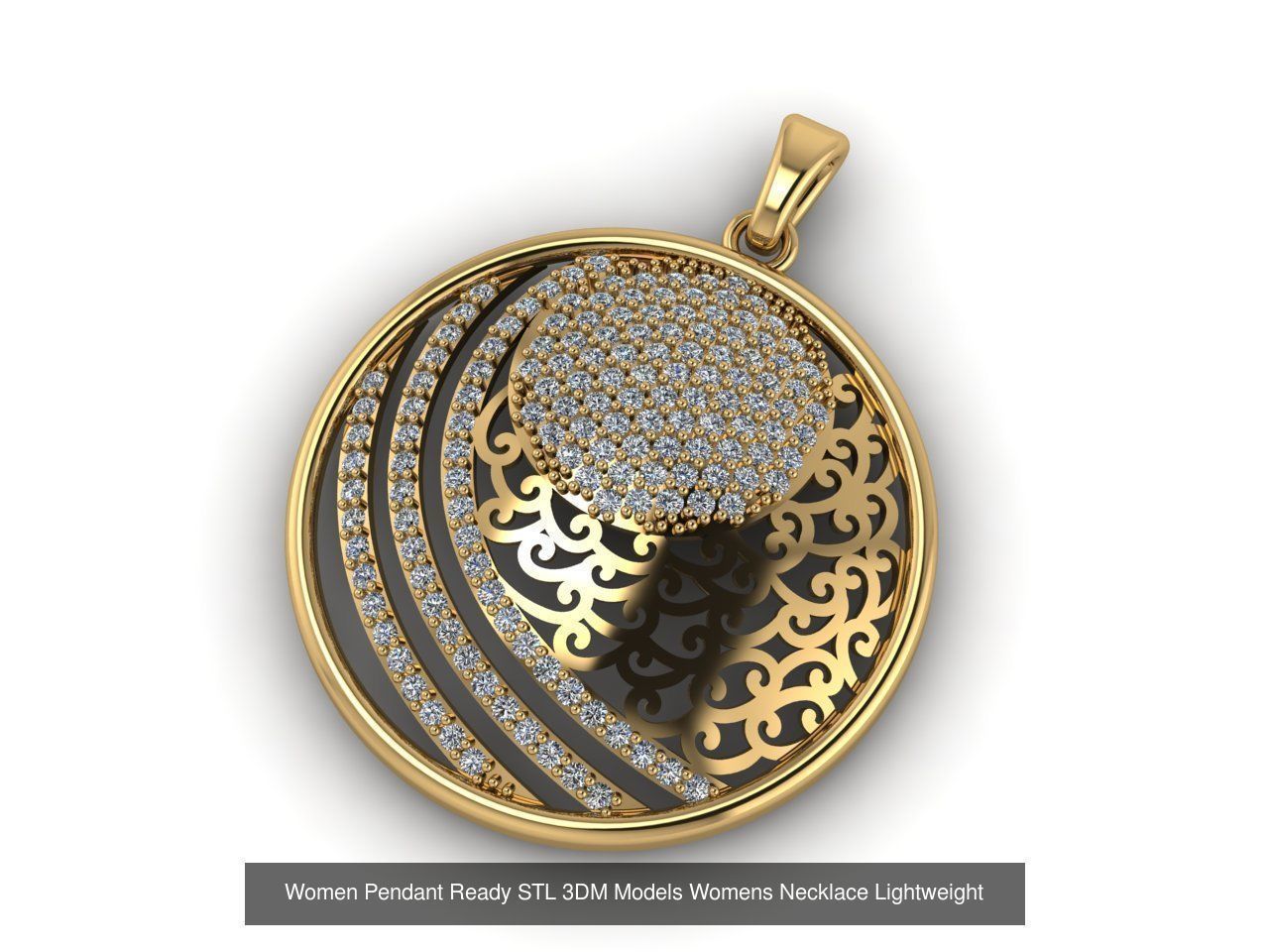 53 Files - Women Pendant Ready STL 3DM Models Womens Necklace 3D 3D ...