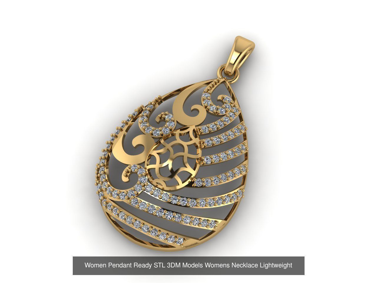 53 Files - Women Pendant Ready STL 3DM Models Womens Necklace 3D 3D ...