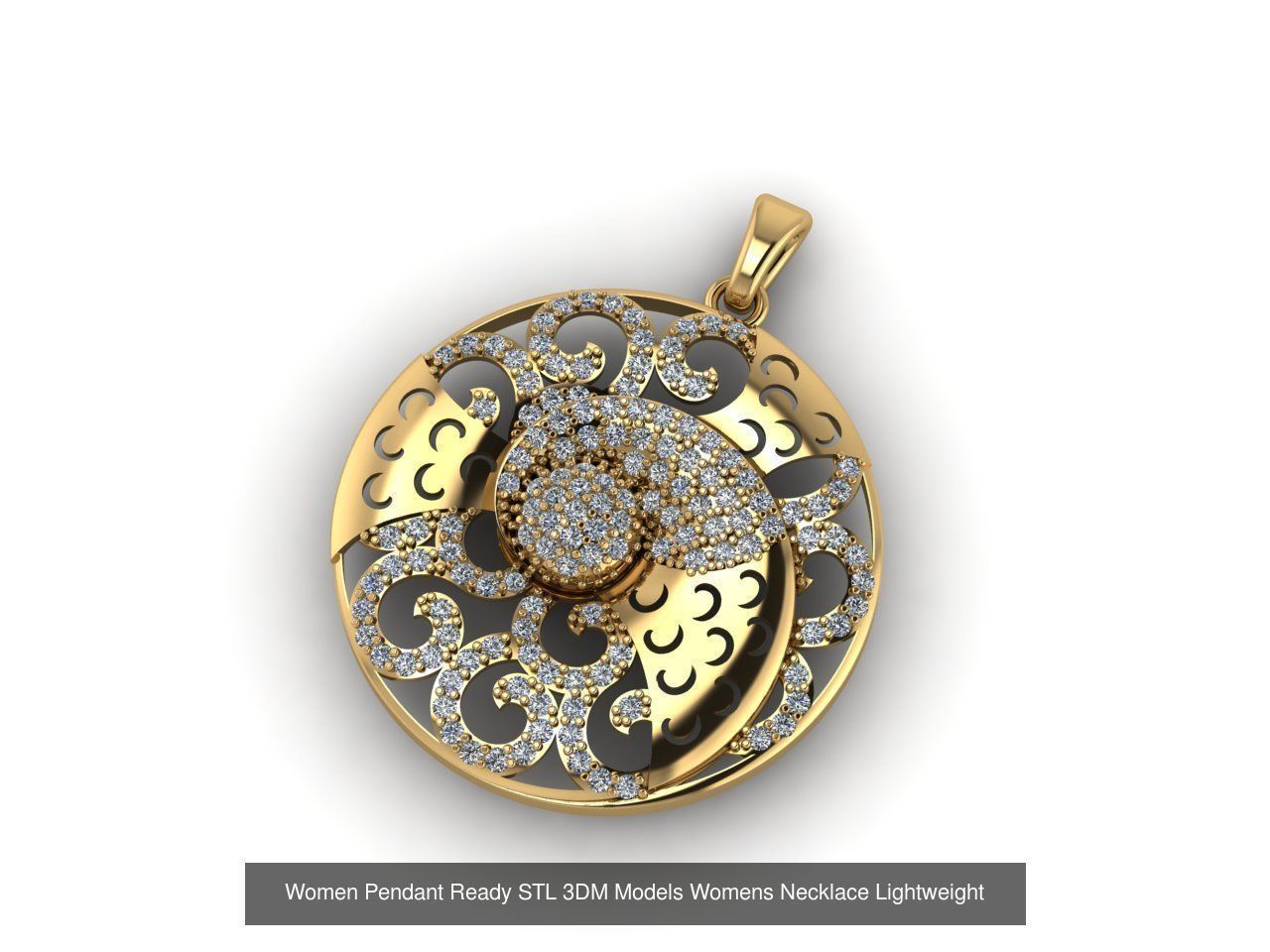 53 Files - Women Pendant Ready STL 3DM Models Womens Necklace 3D 3D ...