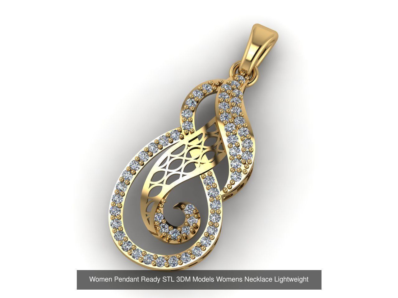 53 Files - Women Pendant Ready STL 3DM Models Womens Necklace 3D 3D ...