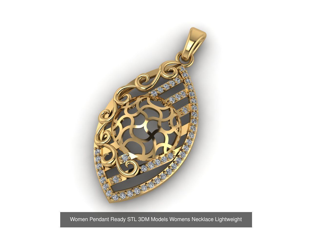 53 Files - Women Pendant Ready STL 3DM Models Womens Necklace 3D 3D ...